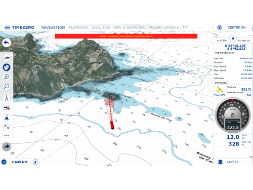 MAXSEA Logiciel TimeZero Navigator V4 carte MegaWide - Discount Marine